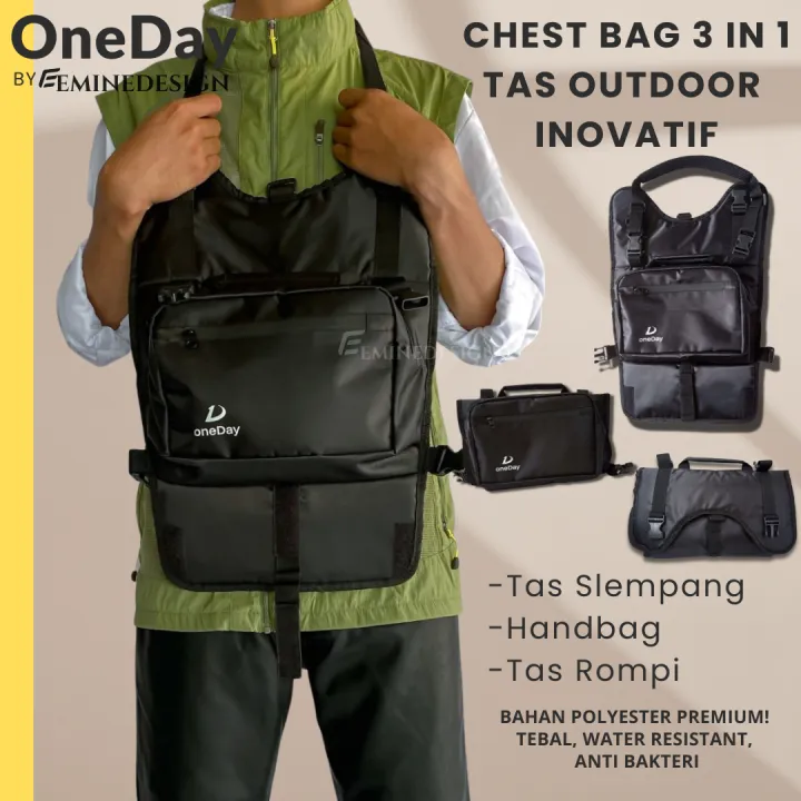 Tas Dada 3 in 1 Outdoor Slempang Pria Inovatif Oneday by Emine Design ...