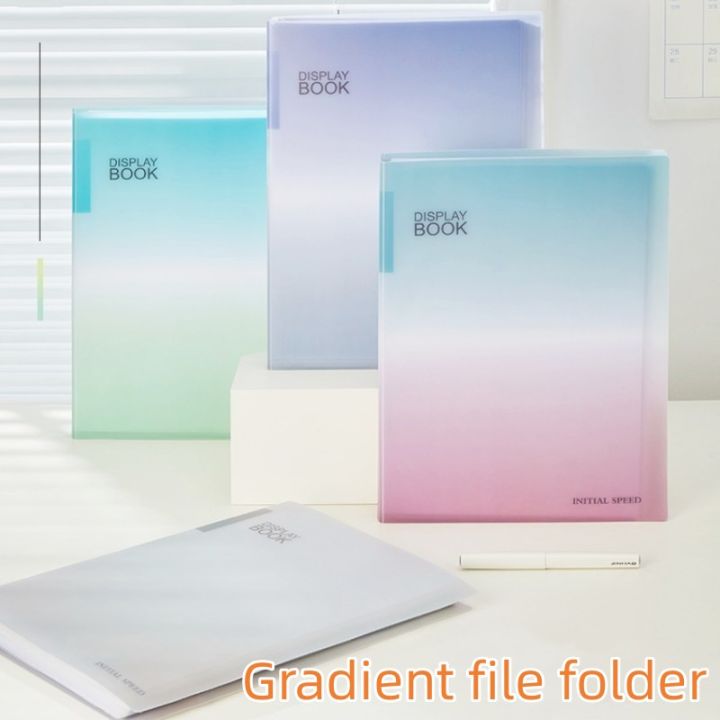 Gradient A4 Display Clear Book File Folder Document Organizer Storage ...
