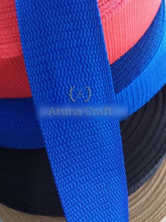 1 ROLL TALI WEBBING PCR BISBAN WISBAN PELIPIT 3.8 CM POLYPROPILENE ...