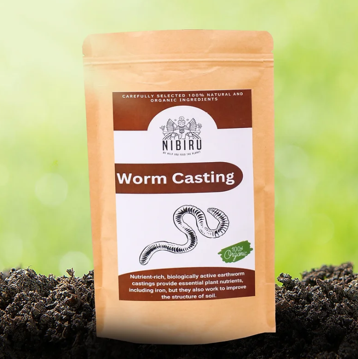 Worms casting Compost มูลไส้เดือนแท้ออแกนิค 1KG | Lazada.co.th