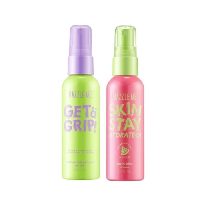 DAZZLE ME Get a Grip MakeupSetting Spray Lock Makeup Skin Stay Hydrated ...