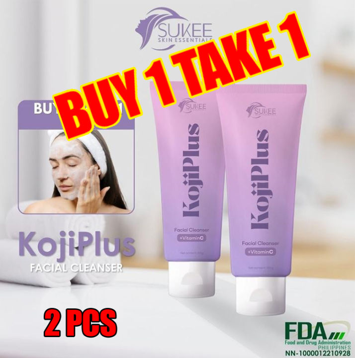 [SUKEE] -BUY1TAKE1- Skin Essentials KojiPlus Facial Cleanser +Vitamin C ...