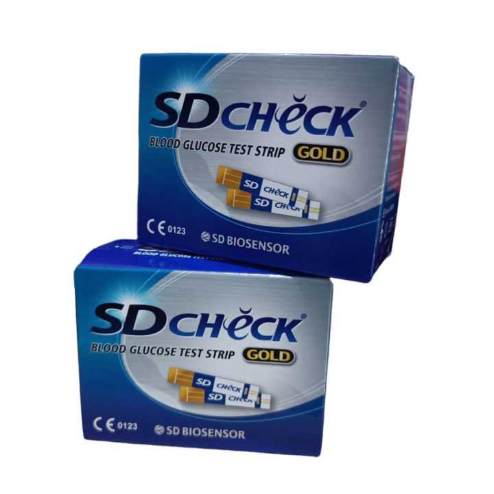 SD CHECK BLOOD GLUCOSE TEST STRIPS 50 TEST/BOX | Lazada PH