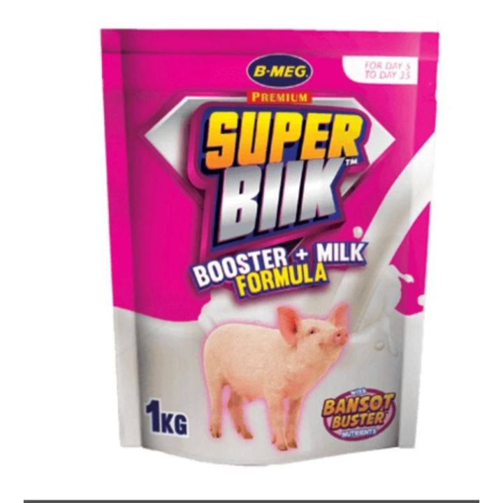Super Biik B-meg Booster+Milk Formula Booster Milk 1kg for PIGLETS for ...