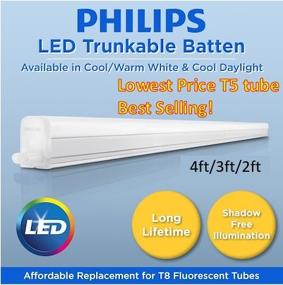 [Bundle Deal] Philips LED T5 Batten for Cove Light/ Cabinet Lighting ...