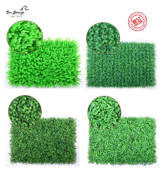 [READY STOCK] 40cm X 60cm Artificial Plastic Grass Plants Wall Lawns ...