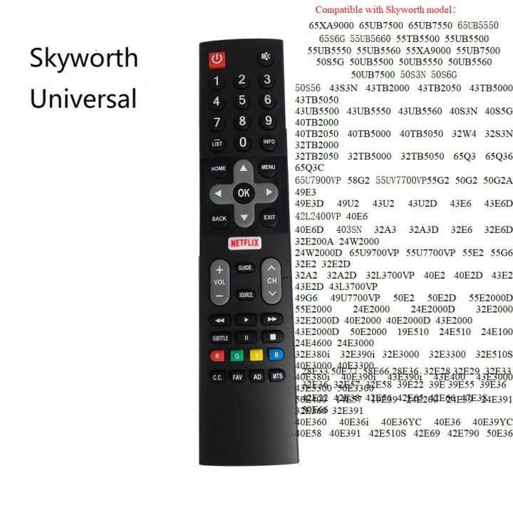 Universal all COOCAA Skyworth Smart Remote Control Skyworth Smart TV which is compatible to all ...
