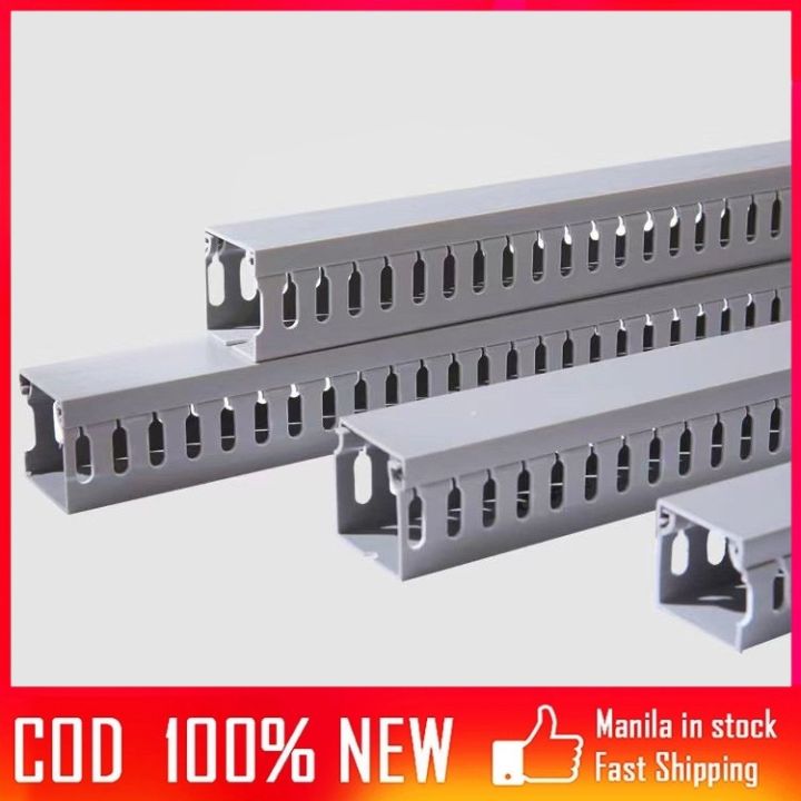 PVC Cable Tray/Duct Slotted 1.0 Meter Length 30 x 30mm/50 x 50mm ...