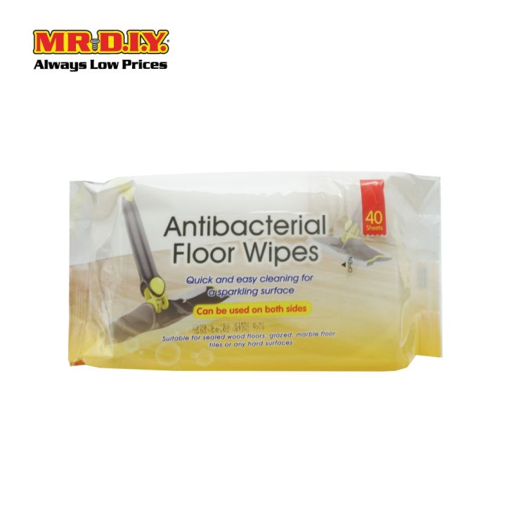 (MR.DIY) Disposable Antibacterial Cleaning Floor Tissue Wipes Lemon (40 ...