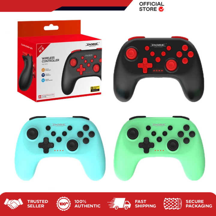 Dobe Switch PRO Wireless Bluetooth Gamepad Controller with Vibrating Gyroscope One-Button Turbo ...