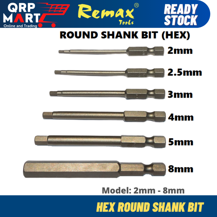Remax Hex Round Shank Bit 2mm - 8mm | Lazada