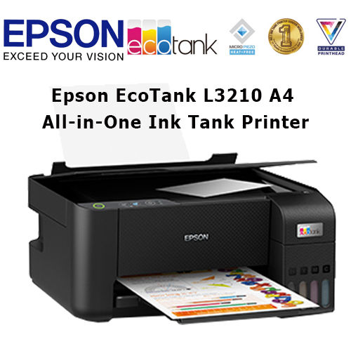 Epson EcoTank L3210 A4 All-in-One Ink Tank Printer | Lazada.co.th