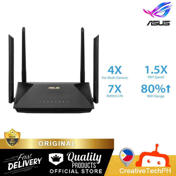Asus Dual Band Smart WIFI 6 Router RT-AX53U (AX1800) | Lazada PH