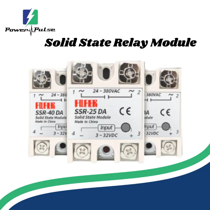 Solid State Relay Module SSR-10DA, 25DA, 40DA, 50DA, 60DA, 80DA, 90DA, 100DA . | Lazada PH
