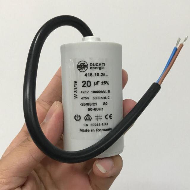 DUCATI คอนเดนเซอร์แบบสาย 4uf x450v - 20uf - 450v คาปาซิเตอร์ Made in ...