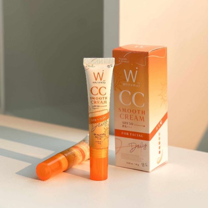 กันแดดไวท์เวย์ White way CC smooth cream SPF50 PA+++12 g | Lazada.co.th