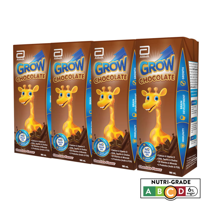 Grow Growing Up Milk for Kids - Ready-To-Drink Chocolate (3 - 12 years ...