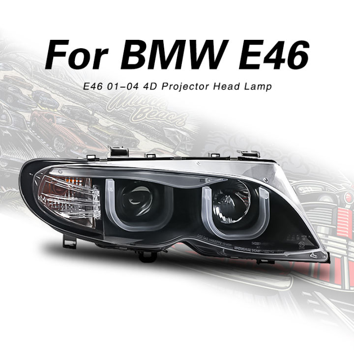 LED DRL Halo Rim untuk dijual dengan BMW 3-Series E46 4Doors 1998 1999 ...
