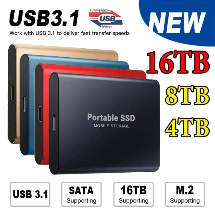 【The-Best】 New Portable Ssd 2tb External Solid State Drive 1tb High ...