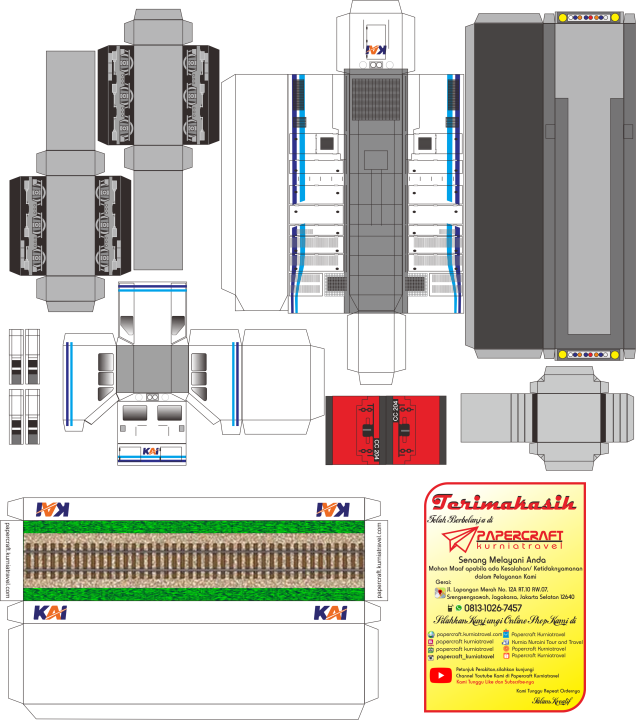 Pola Kertas Papercraft Lokomotif CC 204 | Lazada Indonesia