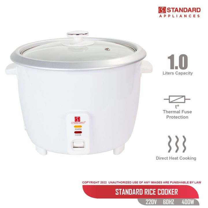 Rice Cooker 1 Liter 5 Cups with Measuring Cup Laddle (400W) | Lazada PH