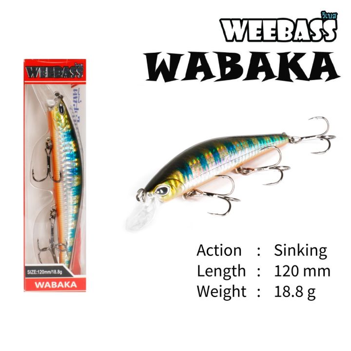 WEEBASS LURE (เหยื่อปลั๊ก) - รุ่น WABAKA SINKING | Lazada.co.th