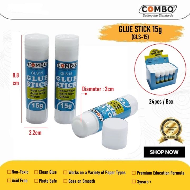 Lem Kertas / Glue Stick 15gr / Lem Stik / Lem Putar / Glue Stik 15gr ...