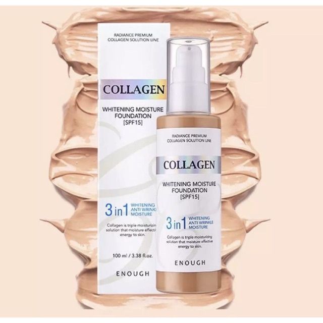 3IN1 ENOUGH COLLAGEN WHITENING MOISTURE FOUNDATION SPF15 | Lazada PH