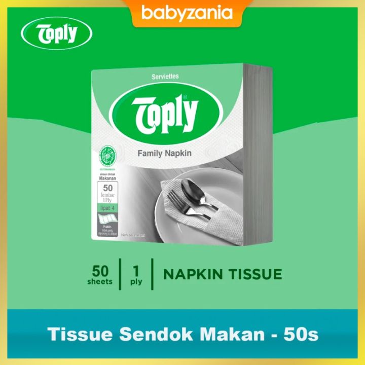 Toply Family Napkin Tissue / Tisu Sendok Garpu Makan - 50 s | Lazada ...