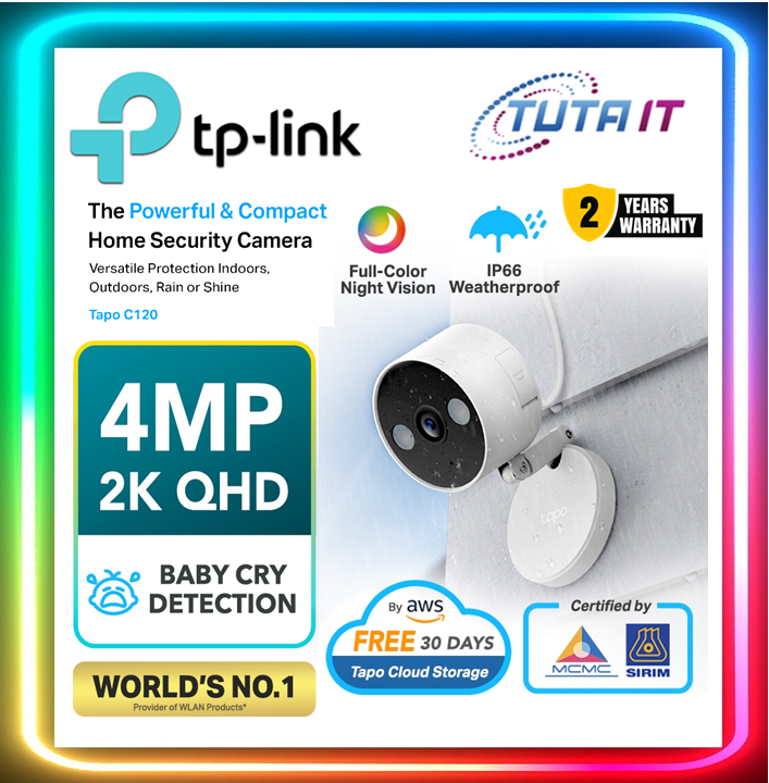 TP-Link Tapo 2K QHD Security Camera, Indoor/Outdoor Color Night Vision ...