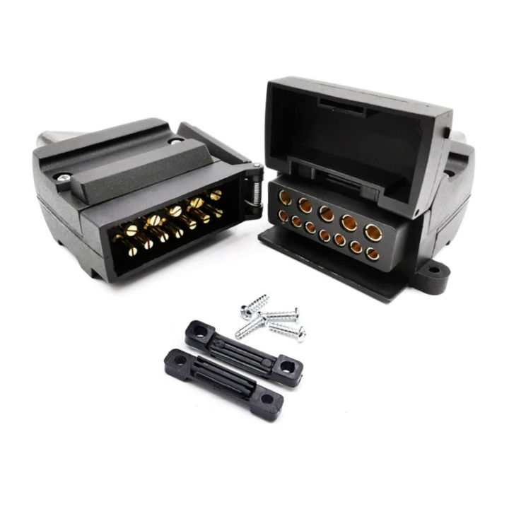 ซ็อกเก็ตปลั๊กพ่วงแบน12Pin 12V 12Pin ปลั๊กเสียบรถพ่วงออสเตรเลียปลั๊กอะแด ...