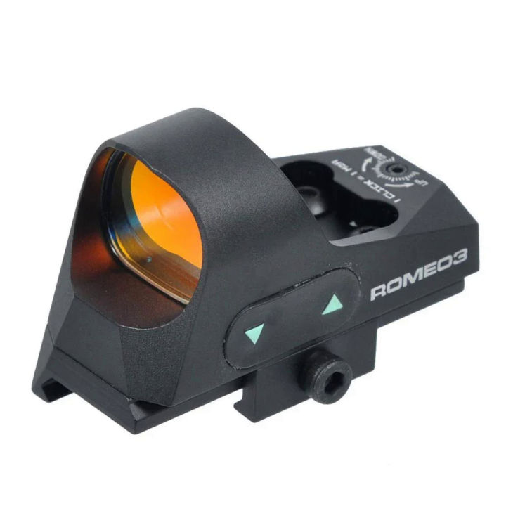 Tactical ROMEO3 1x25mm 3 MOA Mini Red Dot Reflex Sight with Riser 20mm ...