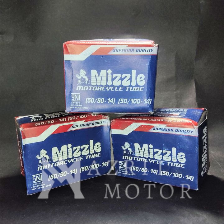 BAN DALAM MIZZLE MATIC RING 14 UKURAN 50/90 (50/100) 60/90 (60/100) 70/ ...