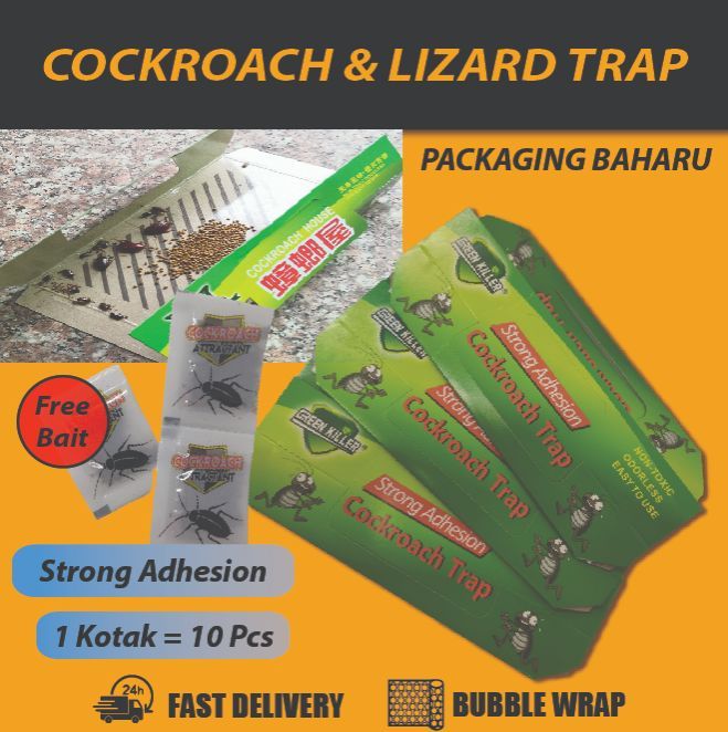 Perangkap Cicak Killer Cockroach And Lizard Glue Trap Extra Strong ...