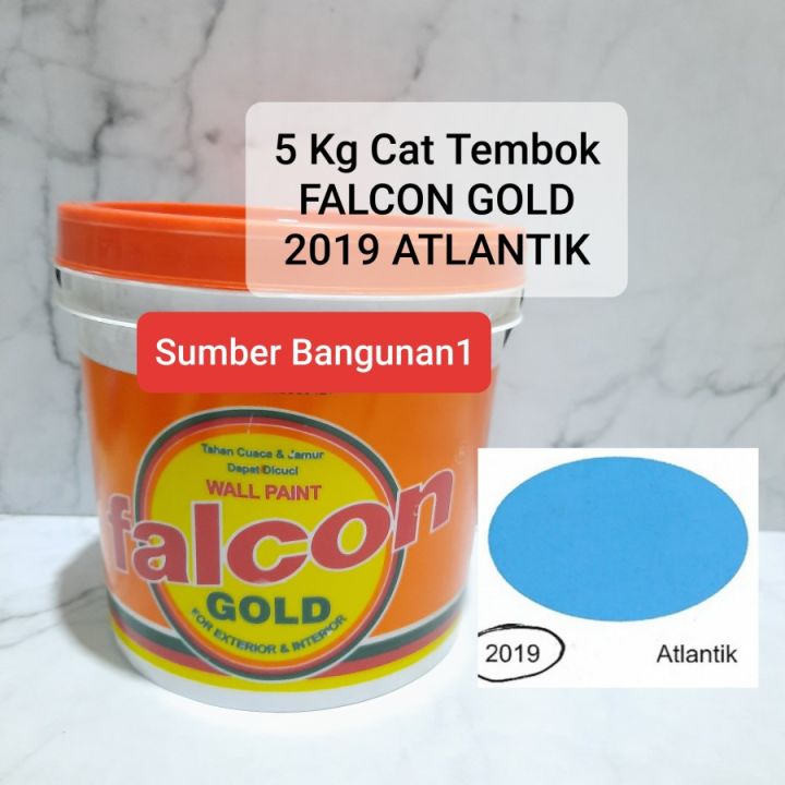 Cat Falcon Gold atlantik 2019 tembok dinding biru muda laut 5kg bagus ...