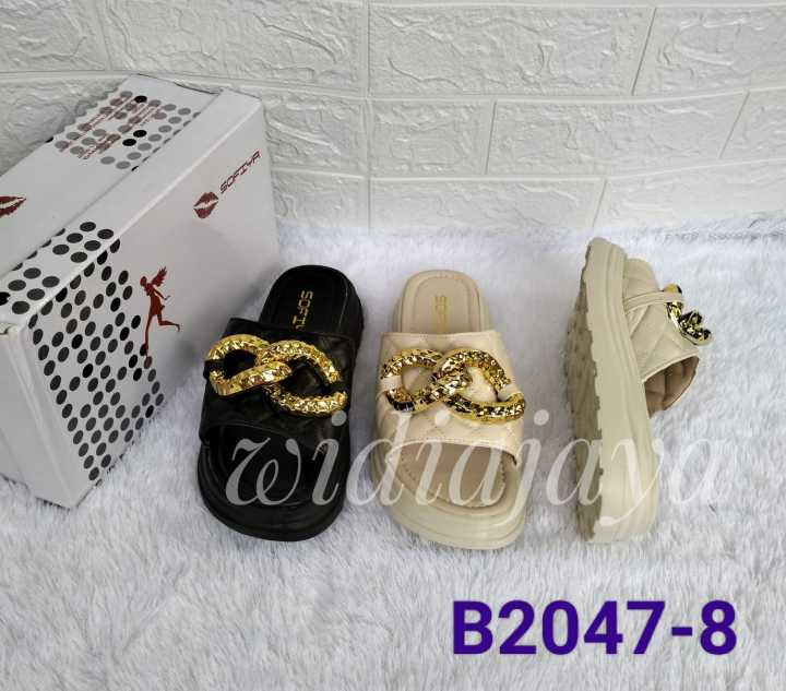 SANDAL WEDGES SOFIYA B2047-8/SANDAL SOFIYA MODEL TERBARU/SANDAL WEDGES ...
