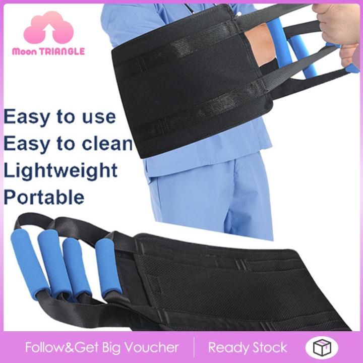Moon TRIANGLE Patient Transfer Belt Lift Slide Care Padded Transferring ...