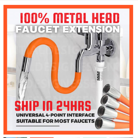 🌹READY STOCK🌹 Extension Hose 360 degree Universal Interface Faucet ...
