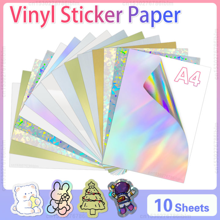 【Bestselling Product】 10 Sheets Adhesive Printable Vinyl Sticker Paper ...