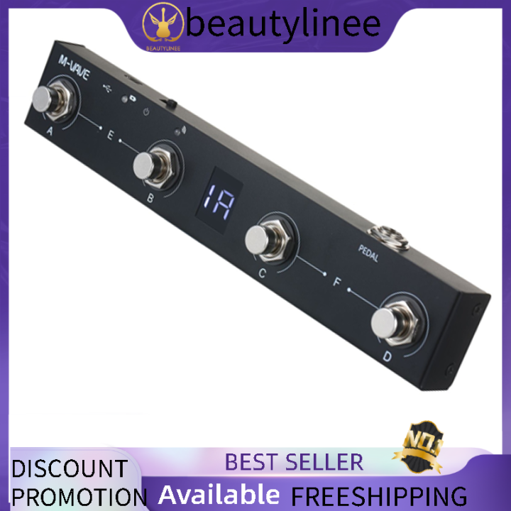 M-VAVE BT Wireless MIDI Foot Controller Rechargeable 4 Buttons Pedal ...