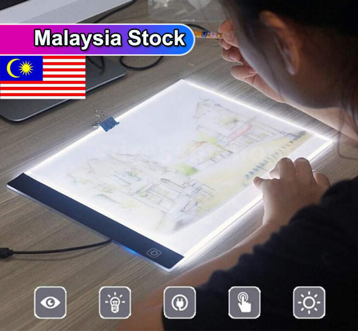 [Fast Delivery] Portable A5/A4/A3 Tracing LED Copy Board Light Box ...