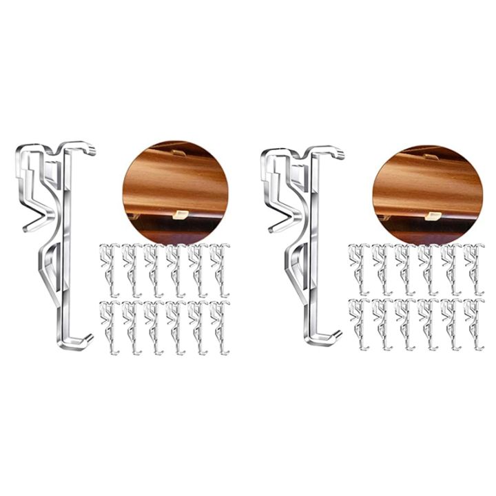 (Z V O Q) Valance Clips, Clear Plastic Valance Clips for Blinds, Hidden ...