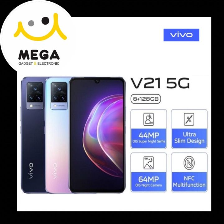 Vivo V21 5G 8GB + 128GB Garansi Resmi Vivo Indonesia | Lazada Indonesia