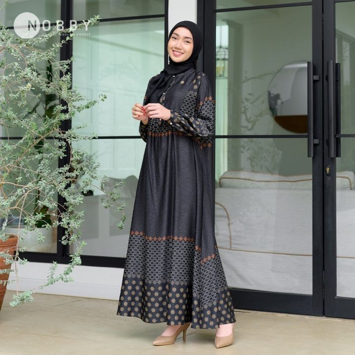 MK Nobby - Zayana Dress Gamis Wanita Koleksi Lebaran 2025 (BISA BAYAR ...