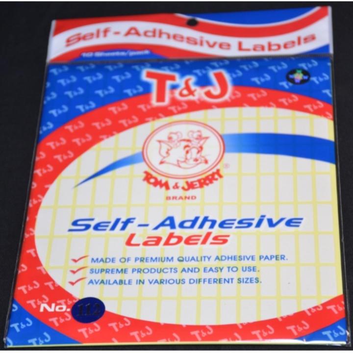 Tom & Jerry Label Polos 112 ( 2 Set - 20 Lembar ) | Lazada Indonesia