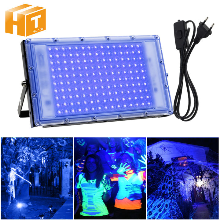 Hunta AC220V UV LED Floodlight 50W 100W 150W UV 395nm Fluorescent Light ...