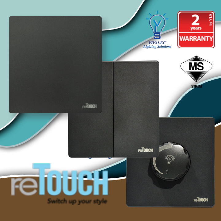 [SIRIM] Retouch Wall Switch and Ultra Rimless Socket Slim Modern ...