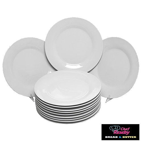 High Quality Dinner Ceramic White Plates for Catering (10 inch diameter ...
