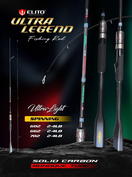 Joran Pancing UL Ultralight Elito Ultra Legend Solid Carbon Monoque ...