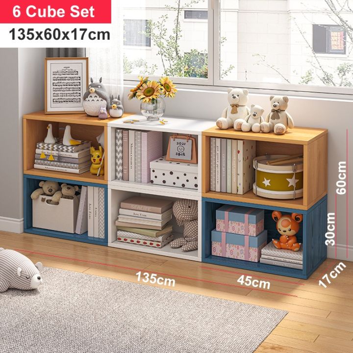 KitchenNeeds 6 Cube Modular Shelf Cube Cubby Storage Stackable Closet ...